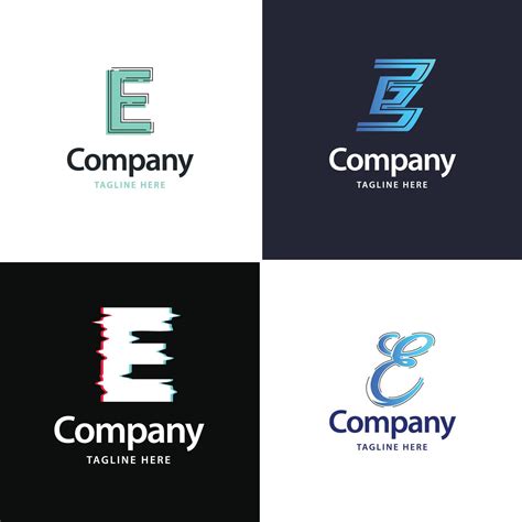Letter E Big Logo Pack Design Creative Modern Logos Design For Your