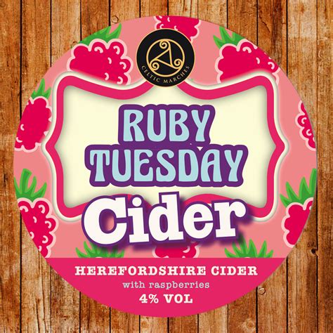 Ruby Tuesday Raspberry Cider Celtic Marches Cider Supermarket