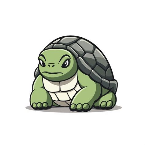 Premium Ai Image Cartoon Turtle With A Sad Look On Its Face Generative Ai