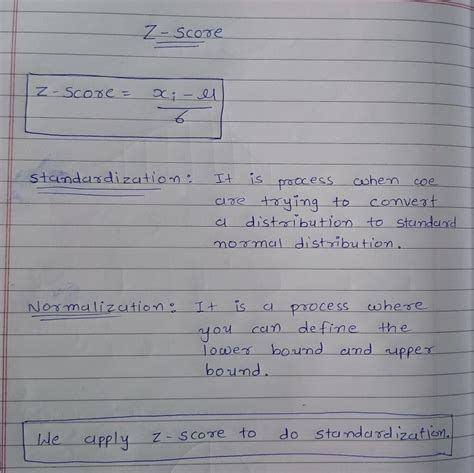 Deep Patel On Linkedin Statistics Dataanalysis Zscore Standardization Normalization
