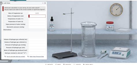 solved lab data x no verify your calculation in your