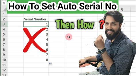 How To Put Auto Serial Number In Excel Excel Serialnumber Proexcel Youtube