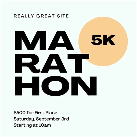 Free And Customizable Marathon Templates