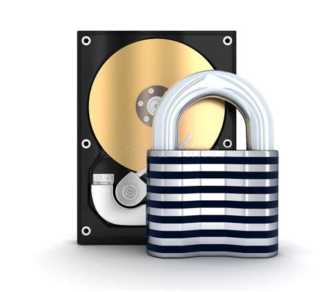 HDD And Lock Stock Illustration Illustration Of Guard