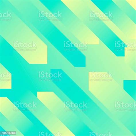 기하학적 모양의 추상적 디자인 트렌디한 그린 그라데이션 네온에 대한 스톡 벡터 아트 및 기타 이미지 네온 창의력 파스텔