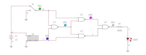 XOR Gate Using NAND Gate Multisim Live