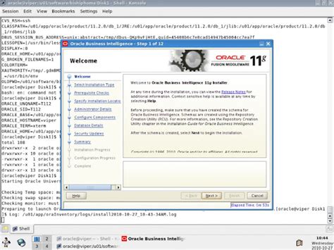 Obiee On Linux Unix Operating System Obiee 11g Installation On Linux