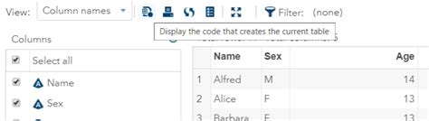 sas data viewer format toggle switch sas support communities