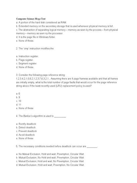 computer science mcqs test pdf computer data storage hard disk drive