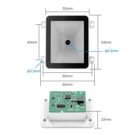 QR Barcode Scanner 1D 2D QR Code Reader TTL USB RS232 Interface Barcode Scanner Module