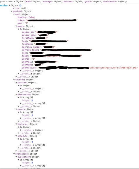 Javascript React Redux Redux Persist Only Part Of The Data