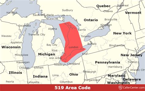 Area Code 519 Map Time Zone And Phone Lookup