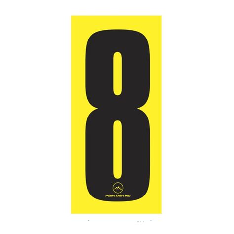 Individual Yellow Go Kart Numbers Go Kart Numbers And Graphics