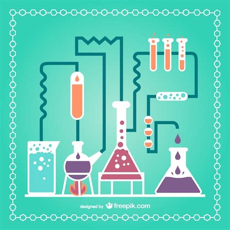 Free Vector Test Tubes Laboratory Set