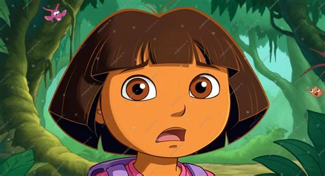 Dora Explorer Panic Face Cartoon Style Ai Generated Image 2525244427