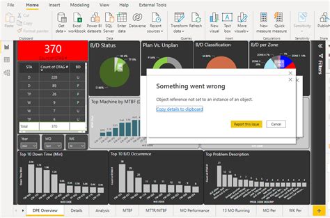 Dataset Refresh Failed Object Reference Not Set T Microsoft