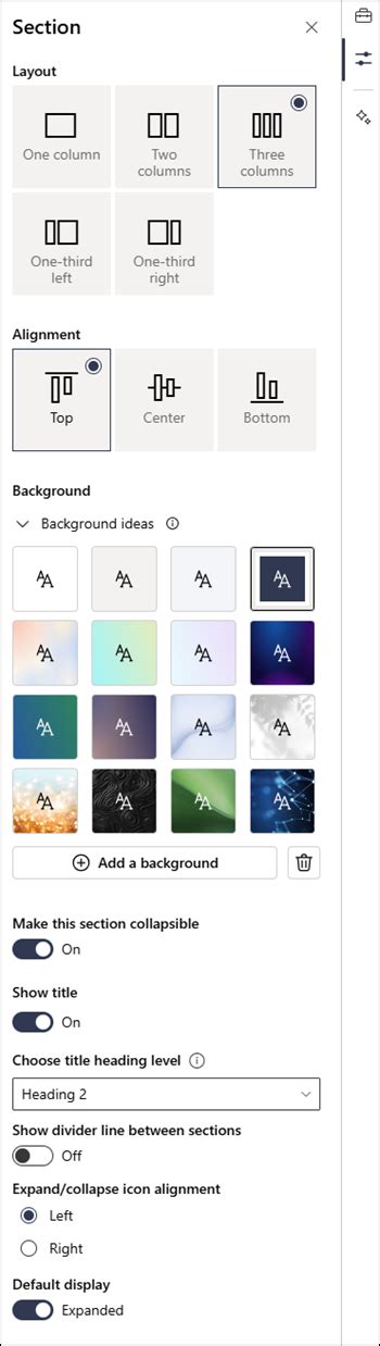 Add Sections And Columns On A SharePoint Modern Page Microsoft Support