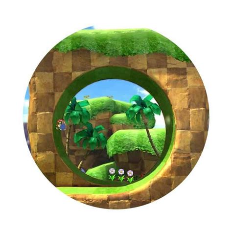 Sonic The Hedgehog Green Loop 19 Cm Sukkerprint Kageprint Med Tekst