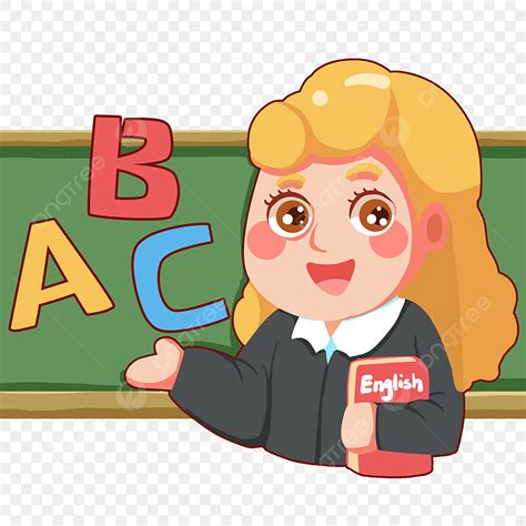 Blond Teacher Clipart Vector Blond Foreign Teacher Foreign Teacher English Class Foreign