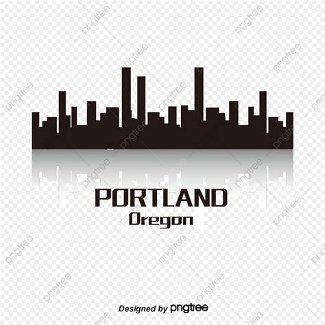 Portland Skyline Vector At Collection Of Portland Skyline Vector Free For