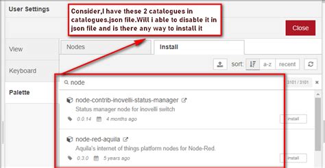 Disable Palette Module And Install It General Node RED Forum