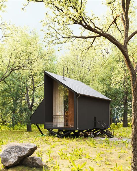 Slope House 3 Milad Eshtiyaghi Slope House Tiny House Cabin Architecture