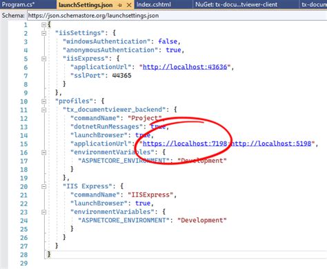 using the mvc documentviewer with a separate backend