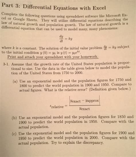 complete the following questions using spreadsheet