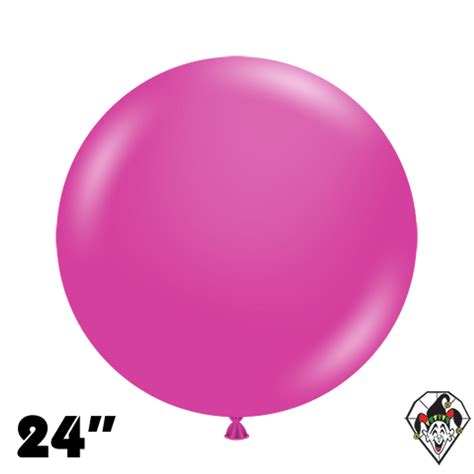 Tuftex 24 Inch Round Deluxe Pixie Pink Balloons 25ct
