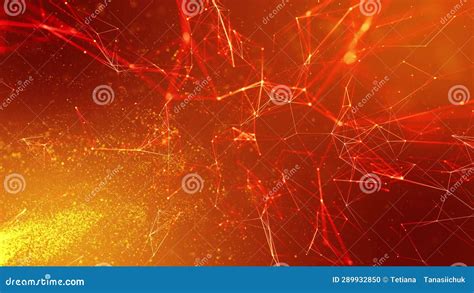 Network Connection Structure Big Data Connecting Dots And Lines Wave Of Dots Abstract