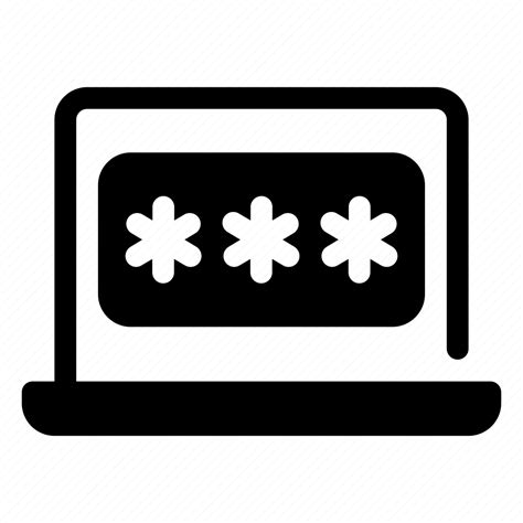 Password Safe Secure Laptop Icon Download On Iconfinder