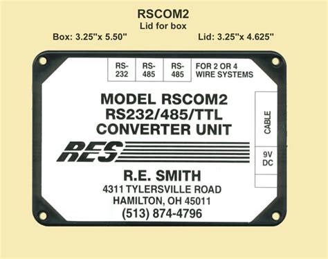 RSCOM RS RS RS RS Using RTS And TTL CMOS RS RS RS Converter