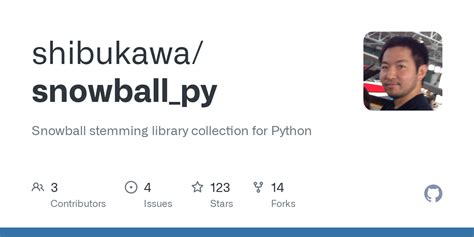 Github Shibukawasnowballpy Snowball Stemming Library Collection