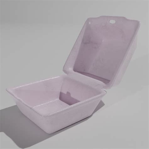 Styrofoam Containers Pack 3d Model Cgtrader