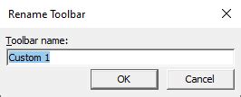 Rename Toolbar Dialog Box ExcelBaby