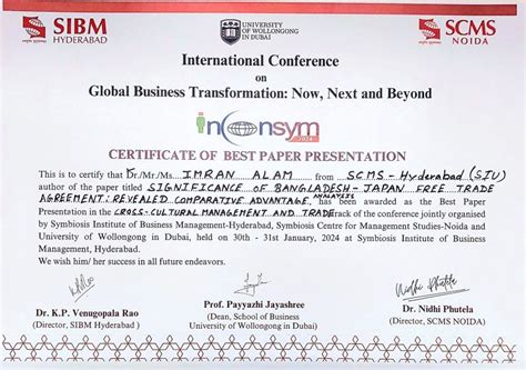Imran Alam On Linkedin Received Best Paper Award In An International Conference Jointly