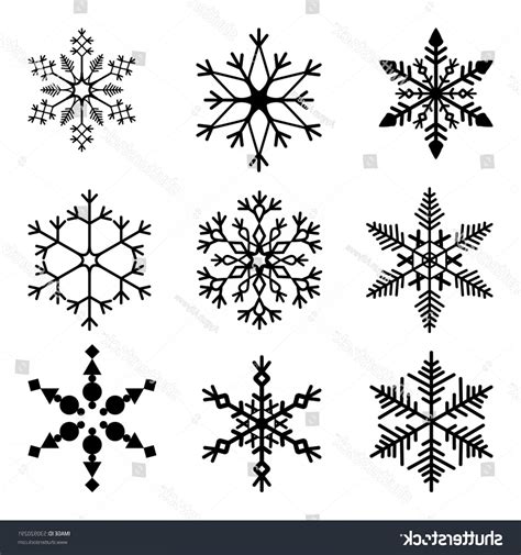 Simple Snowflake Vector At Vectorified Com Collection Of Simple Snowflake Vector Free For