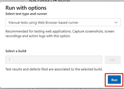 Executing A Testcase With Other Options In Azure Testplan Azuredevops Guide