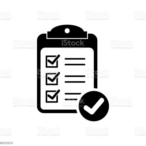 검사 목록 아이콘입니다 클립보드 기호입니다 플랫 벡터 일러스트레이션 클립 보드에 대한 스톡 벡터 아트 및 기타 이미지 클립 보드 0명 단일 객체 Istock