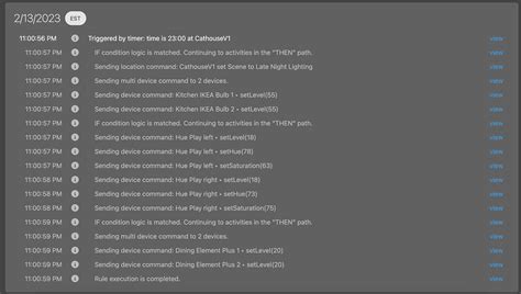 Smartthings Scene Execution Issue In Rule Engine Web