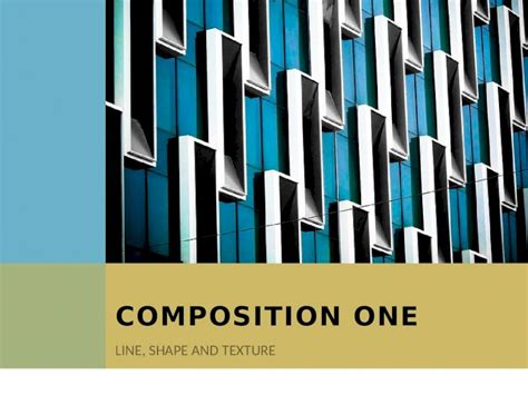 Pptx Composition One Lines Shape And Texture Dokumentips
