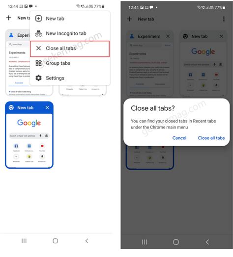 How To Enable Close All Tabs Warning In Chrome On Android