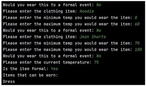 Solved Create A Program That Will Create A Clothing Object Chegg
