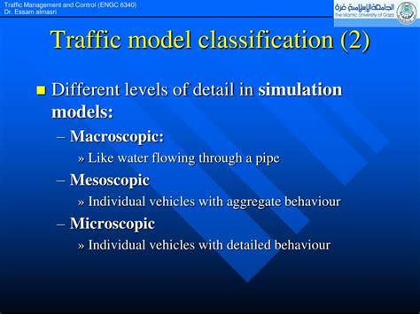 Ppt 9 Microscopic Traffic Modeling Powerpoint Presentation Free Download Id 3664719
