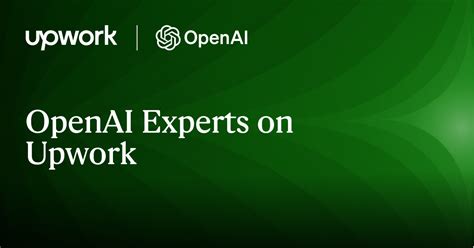 Openai Experts On Upwork Connect With Independent Professionals