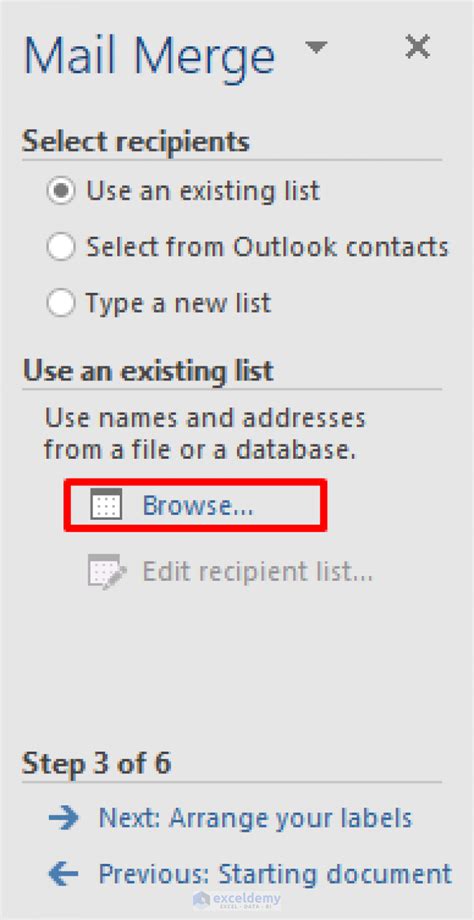 How To Mail Merge Labels From Excel To Word With Easy Steps