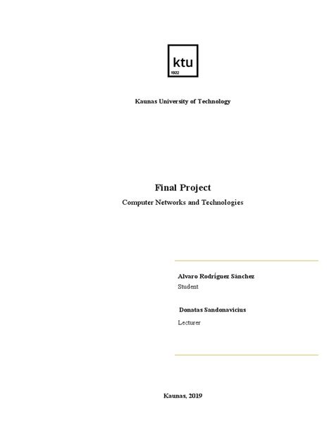 Computer Networks And Technologies Final Job Pdf User Computing