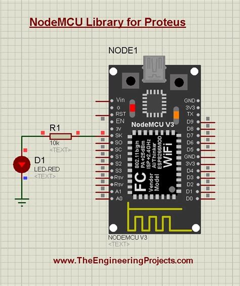 Nodemcu Library For Proteus The Engineering Projects