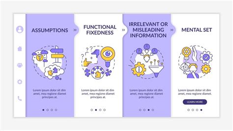 Premium Vector Problem Solving Obstacles Onboarding Template