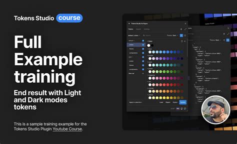 Design Tokens Full Example Training End Result With Light And Dark